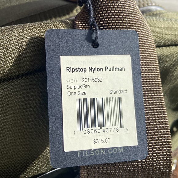 Filson | Bags | New Filson Ripstop Nylon Pullman Convertible Travel Bag ...